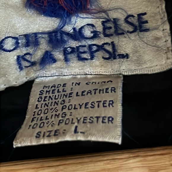 Pepsi | Jackets & Coats | Vtg Pepsi Nothing Else Is A Pepsi 9s Black ...